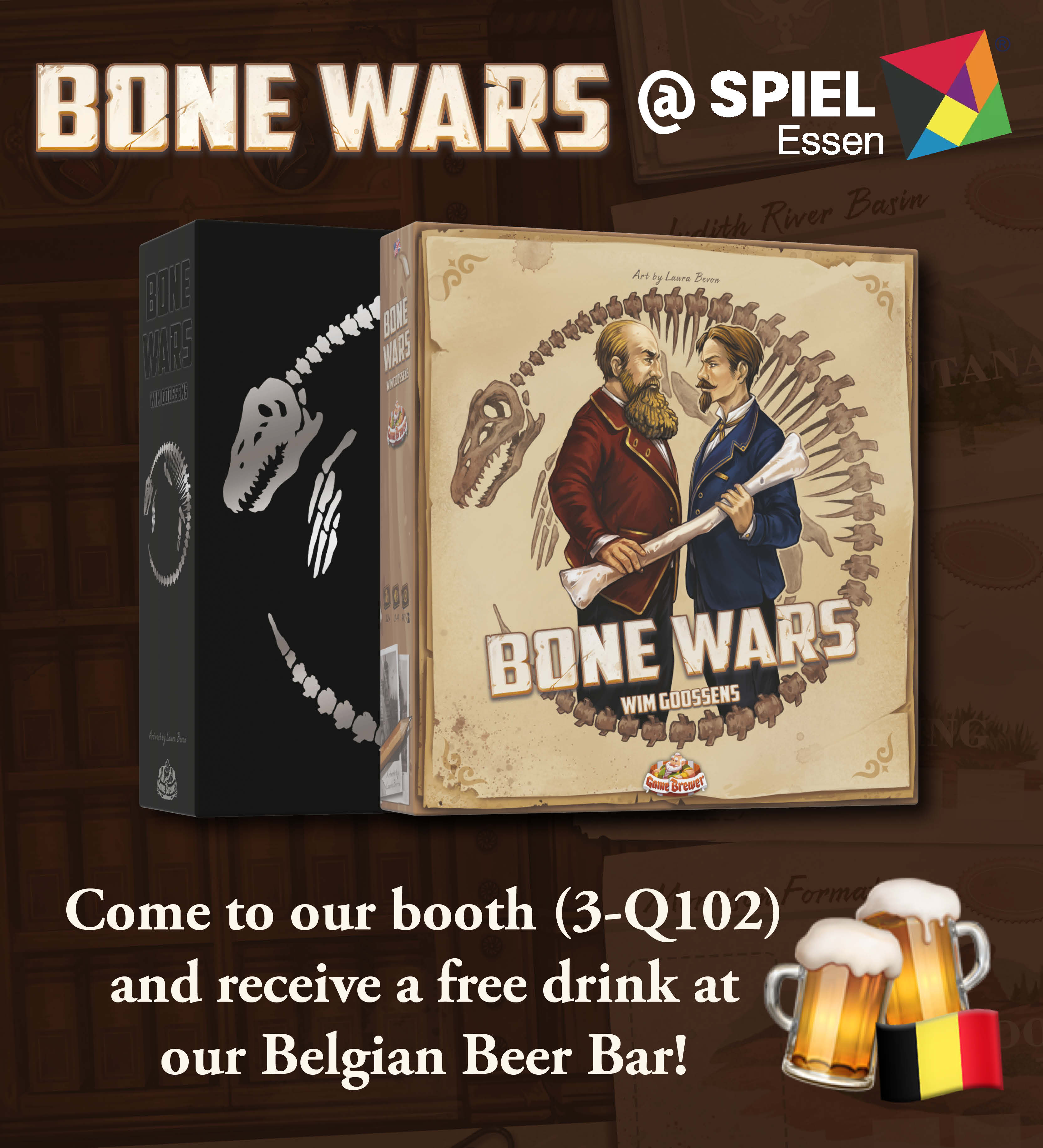 Bone Wars by Game Brewer - New stretch goals revealed + SPIEL update (Free drink in our Belgian ...