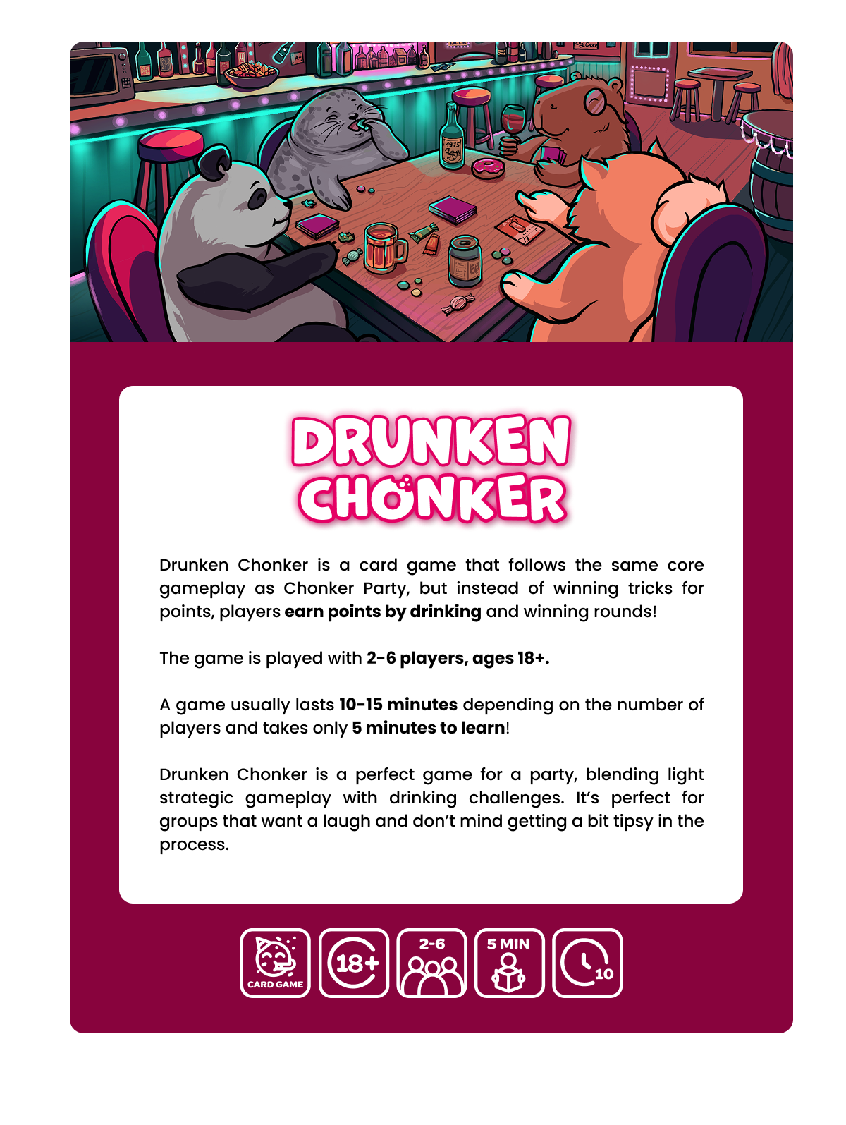 Chonker Party: Team Play & Drunken Chonker by Chonker Games - Gamefound