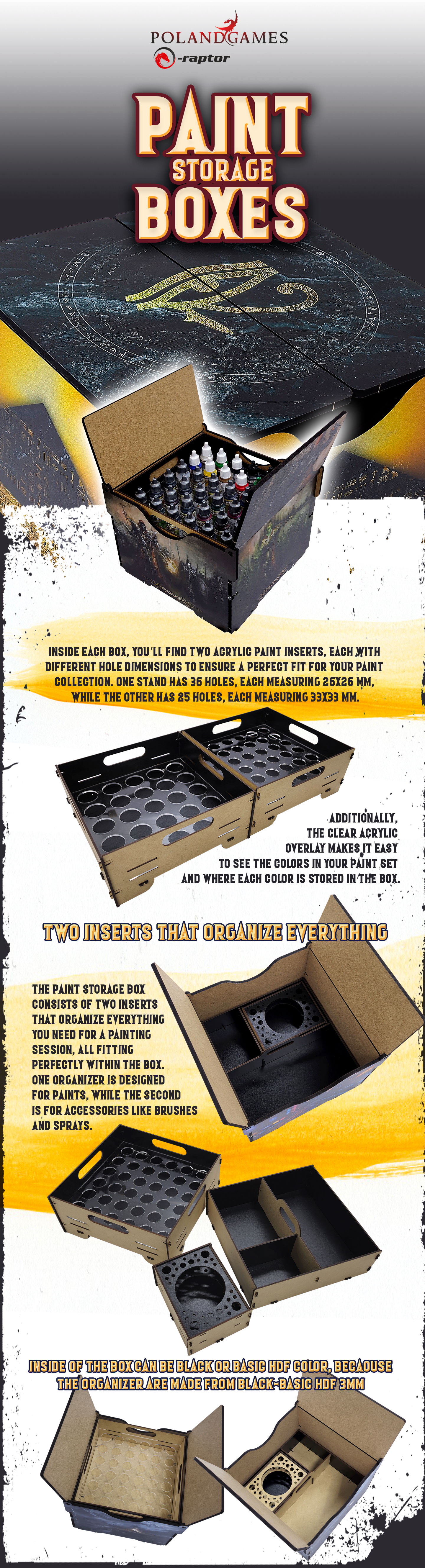 Paint Storage Boxes for Figure painting and model making by Polandgames ...