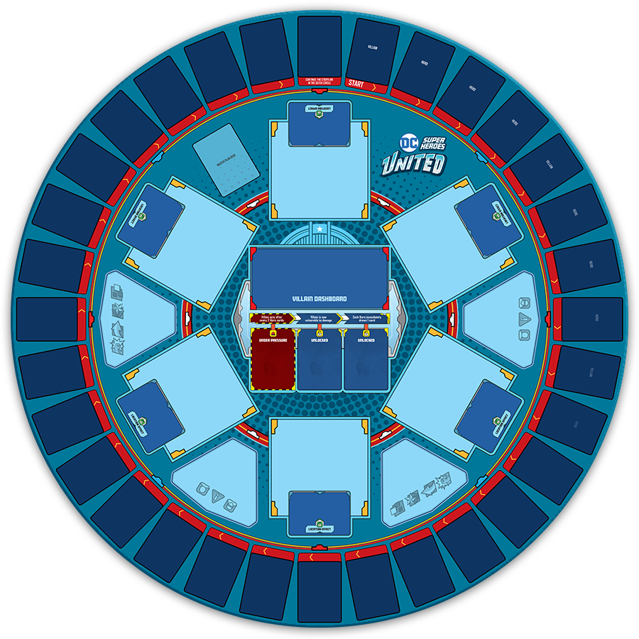 DC Super Heroes United by CMON - Holy Playmat! - Gamefound