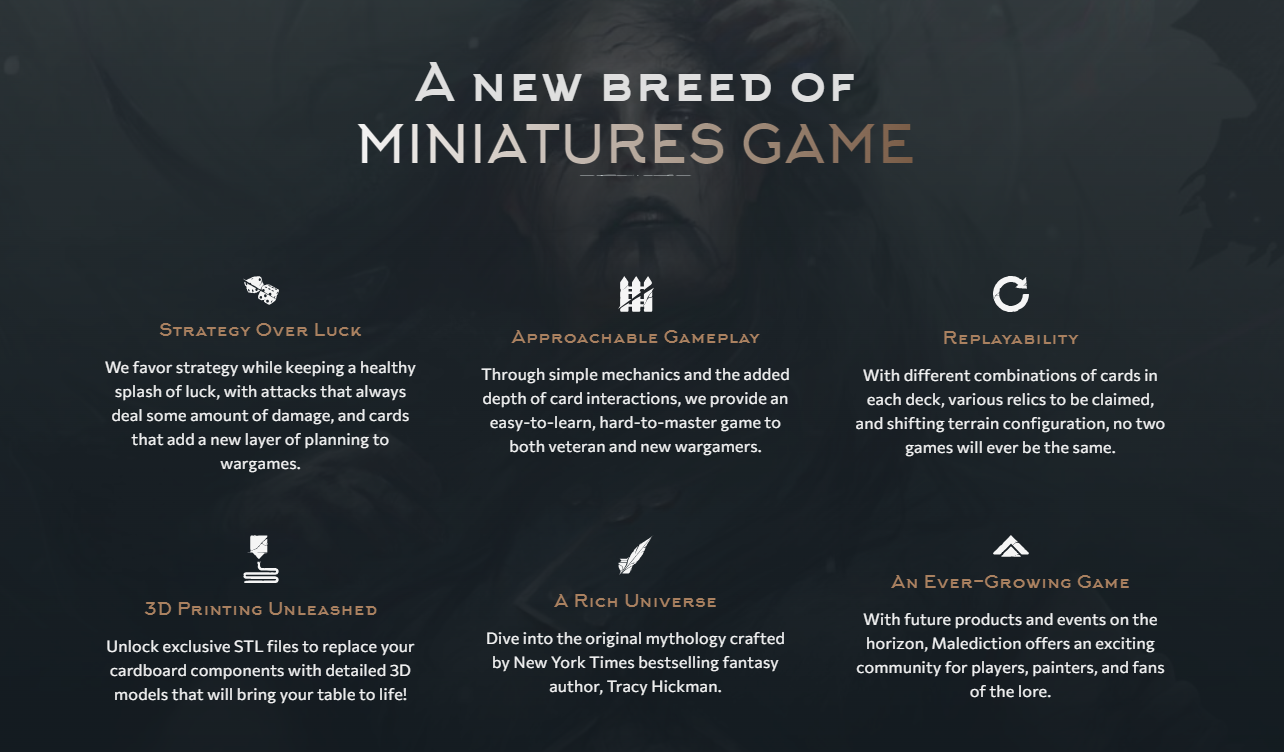 Malediction - Miniatures Card Game by Loot Studios - Gamefound