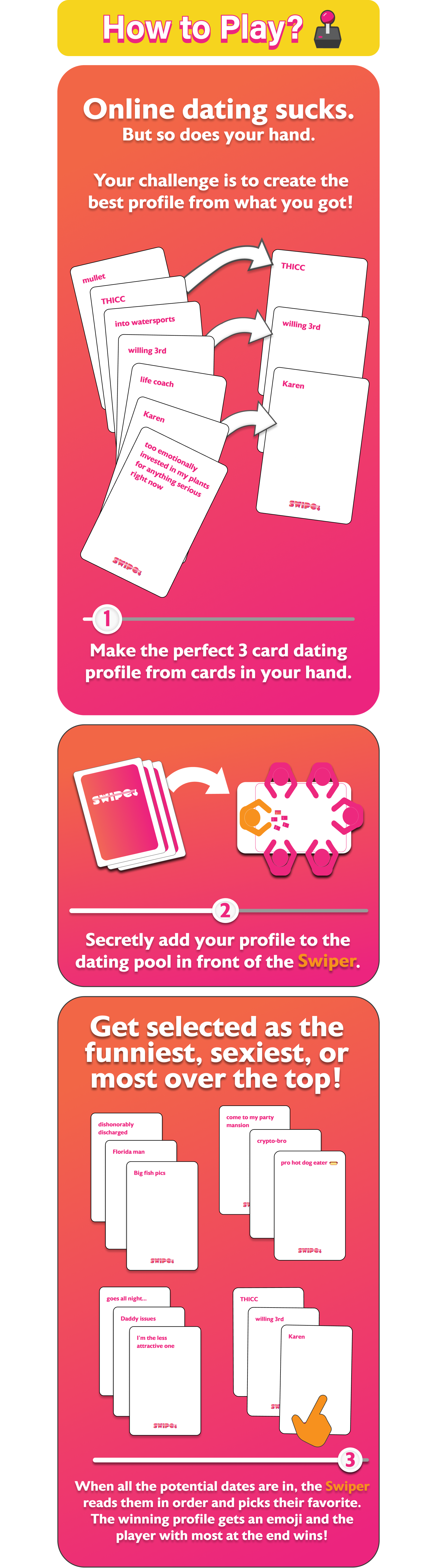 Swipe: a card game thats like online dating... but worse by Wigsphere ...