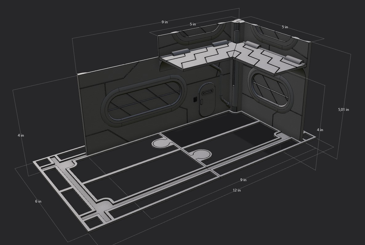 WTC Foldable Sci-Fi Terrain Set by FRTO - Gamefound