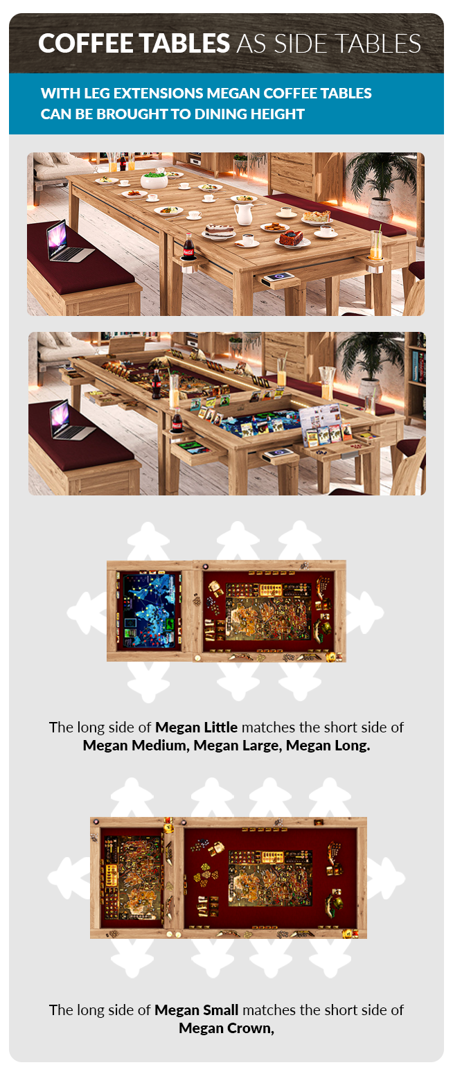 The Megan 2.0 - Board Game Table by Geeknson by Geeknson Team - Gamefound