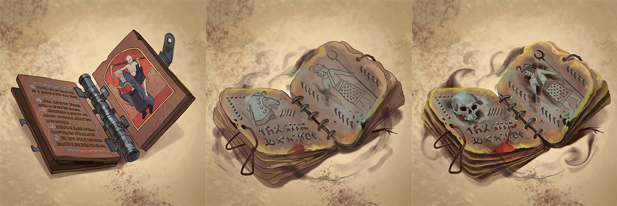 The Dead Keep by CMON - Sketches of The Keep - Item Artworks - Gamefound