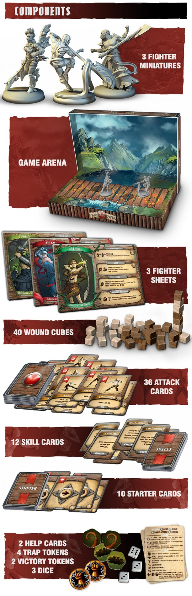 Knockdown Board Game by Awaken Realms Lite - Group Core pledge (6x ...