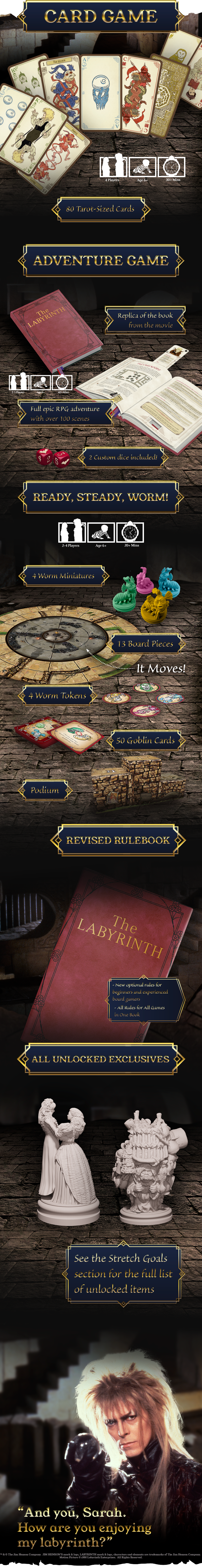 Jim Henson's Labyrinth: The Board Game - 40th Anniversary Collection by ...