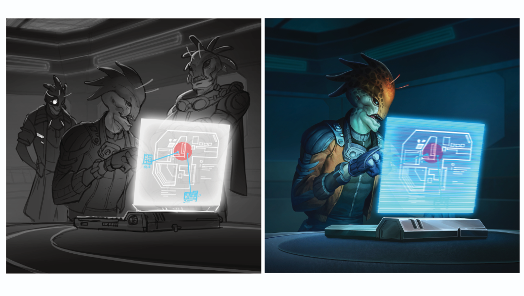 Far Far Out by Studio Infinitus - Behind the scenes: Art and Solo Mode announcement - Gamefound