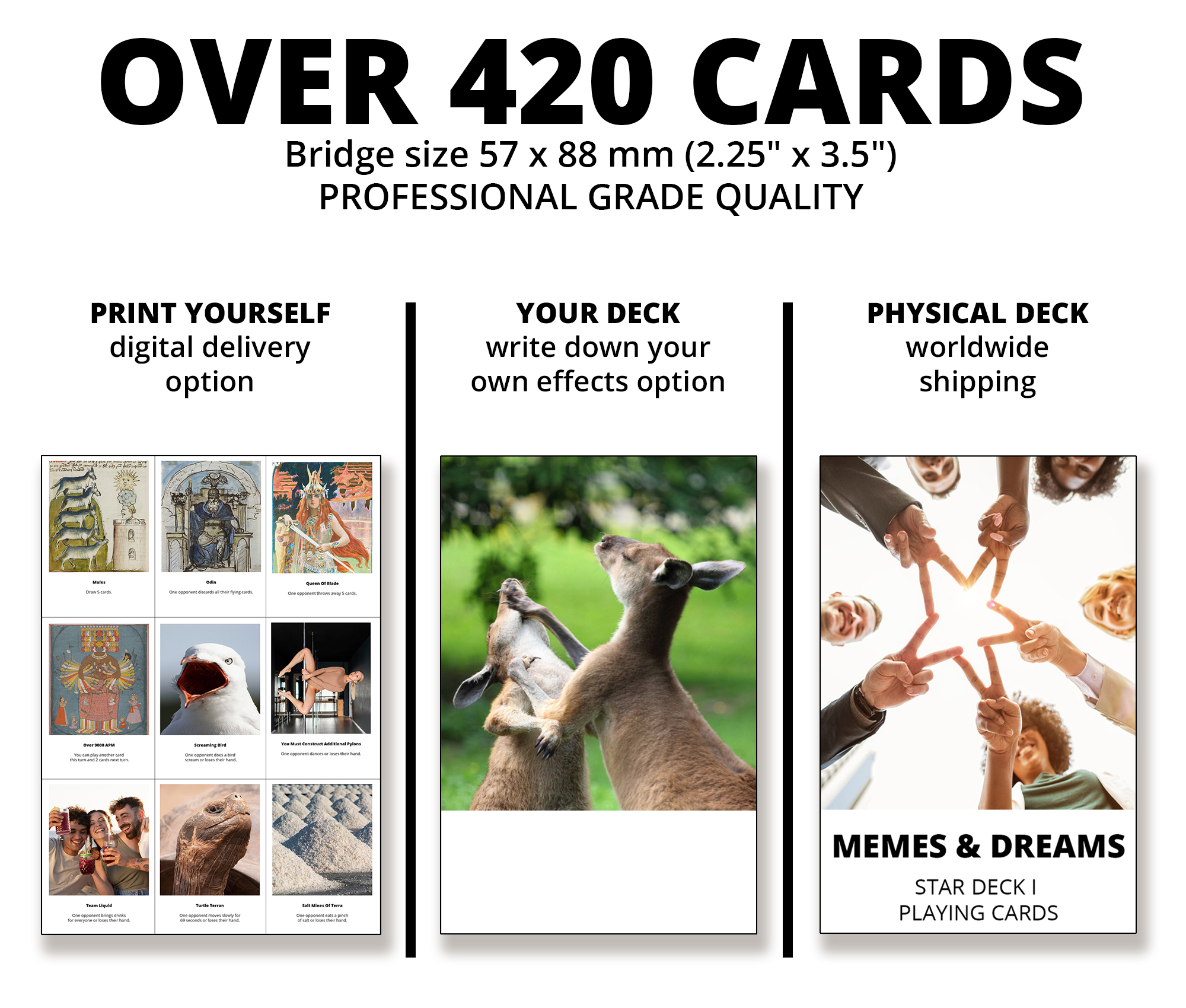 MEMES & DREAMS Fun Card Game (Crazy Effects) Party Hard Insane ...