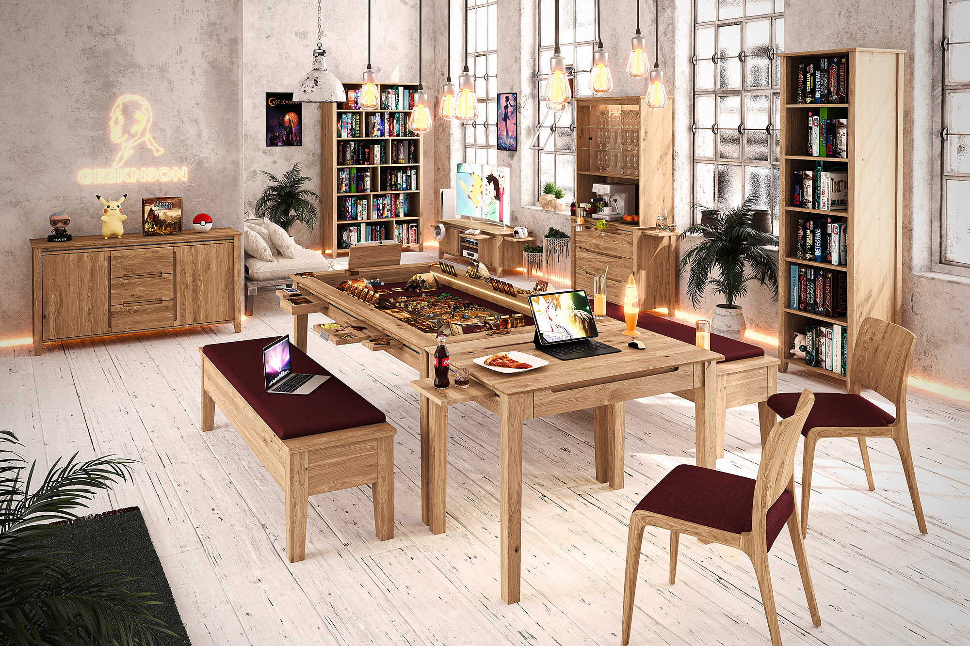 The Megan Plus - Board Game Table by Geeknson by Geeknson Team - Gamefound