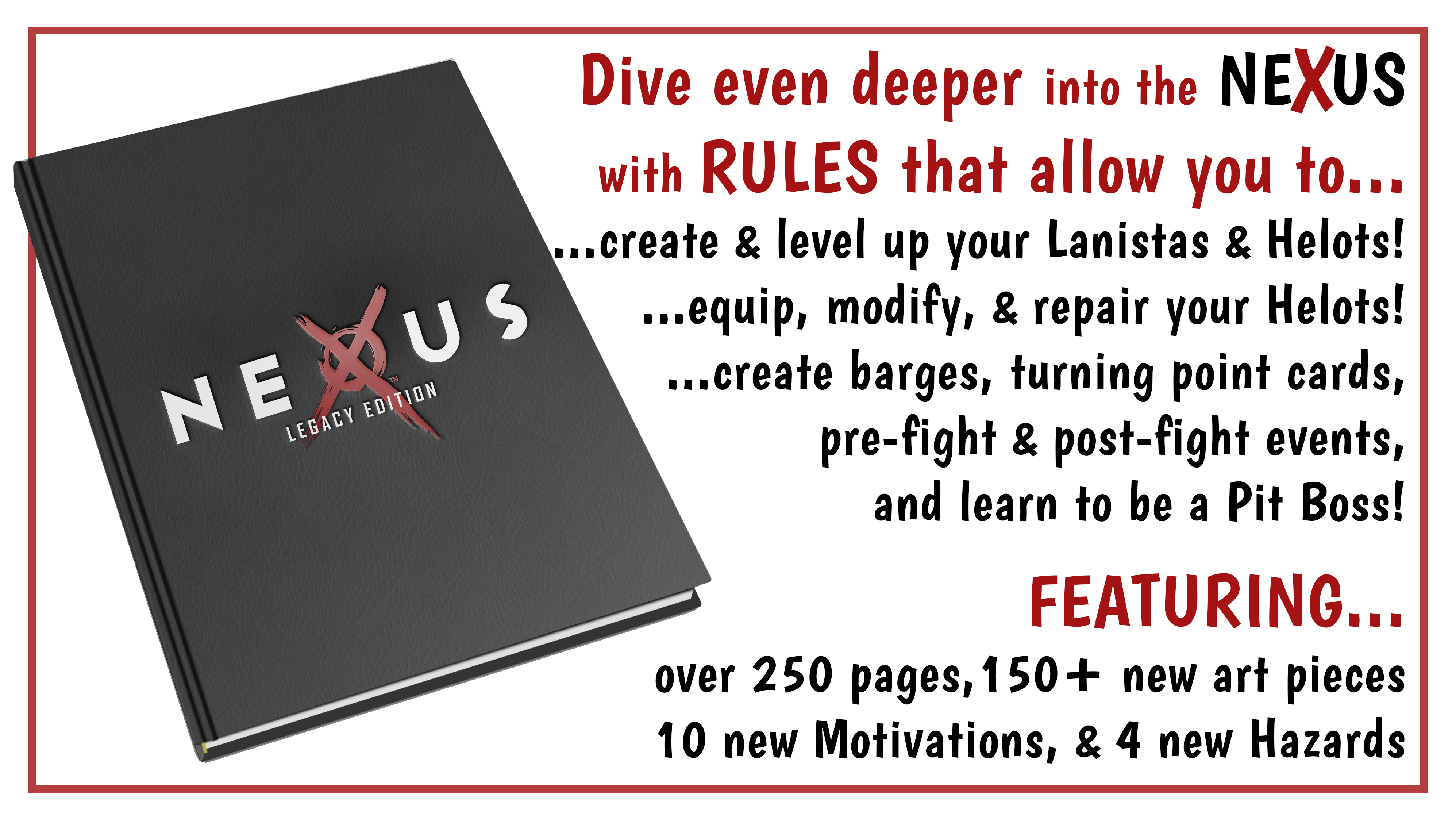 NEXUS: Legacy Edition Rulebook by D-Verse Publishing, LLC - Gamefound