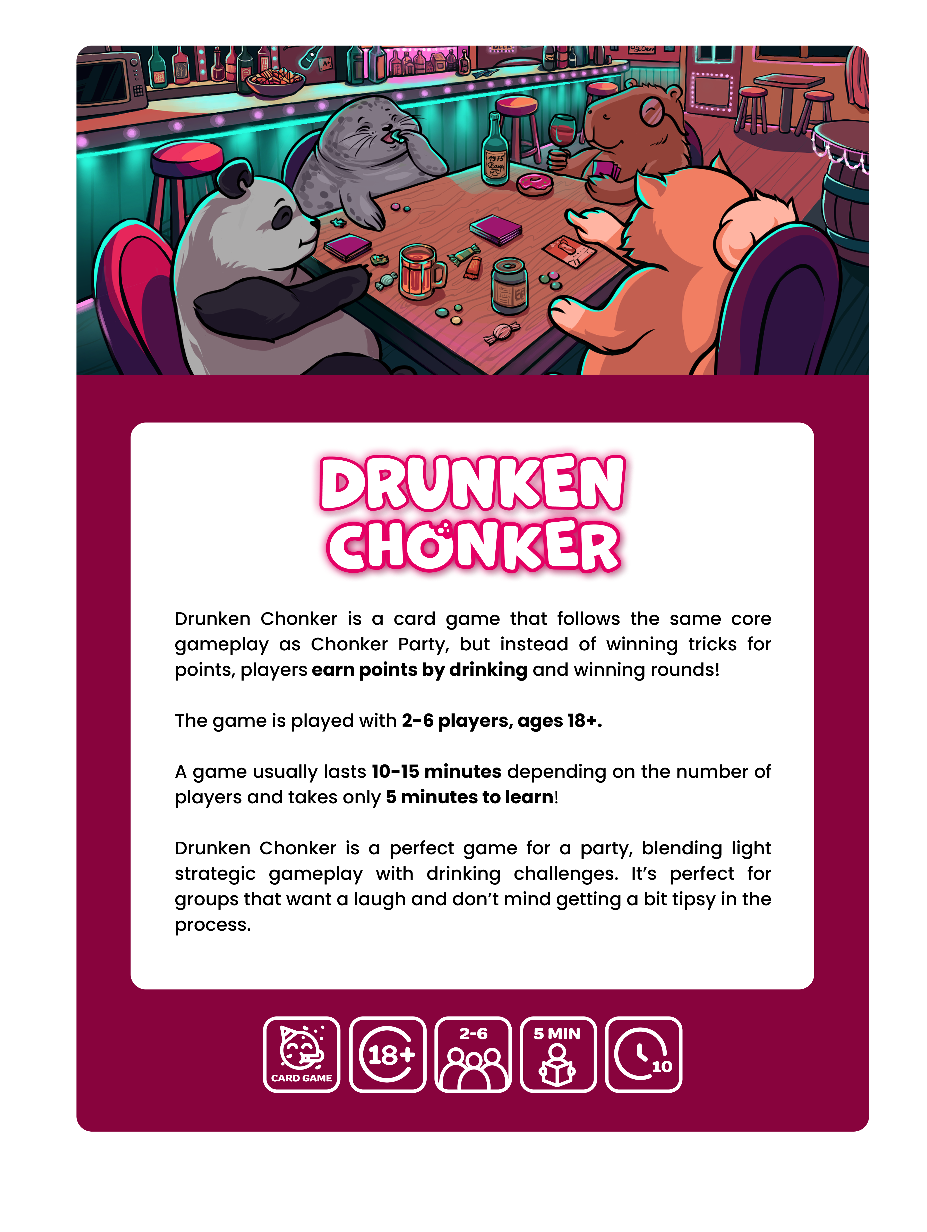 Chonker Party: Team Play & Drunken Chonker by Chonker Games - Gamefound