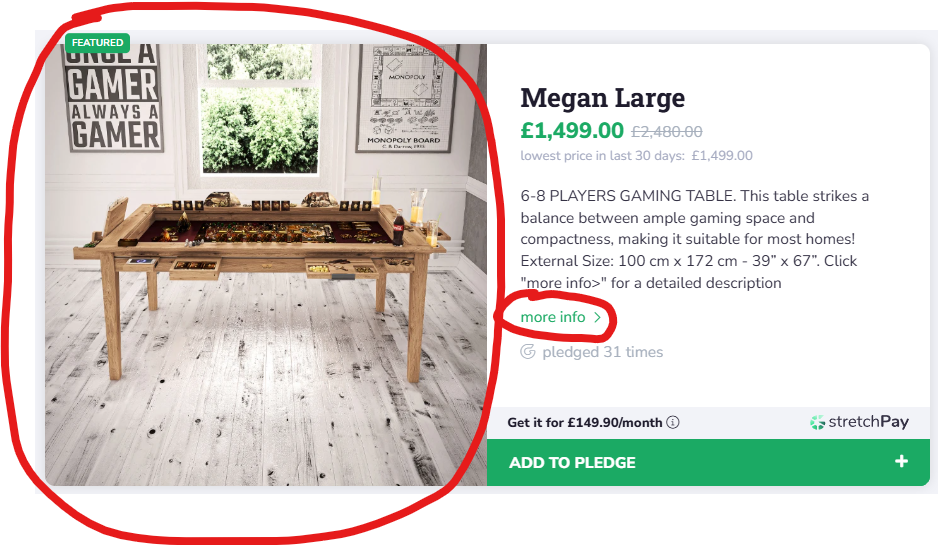 The Megan 2.0 - Board Game Table by Geeknson by Geeknson Team - Gamefound