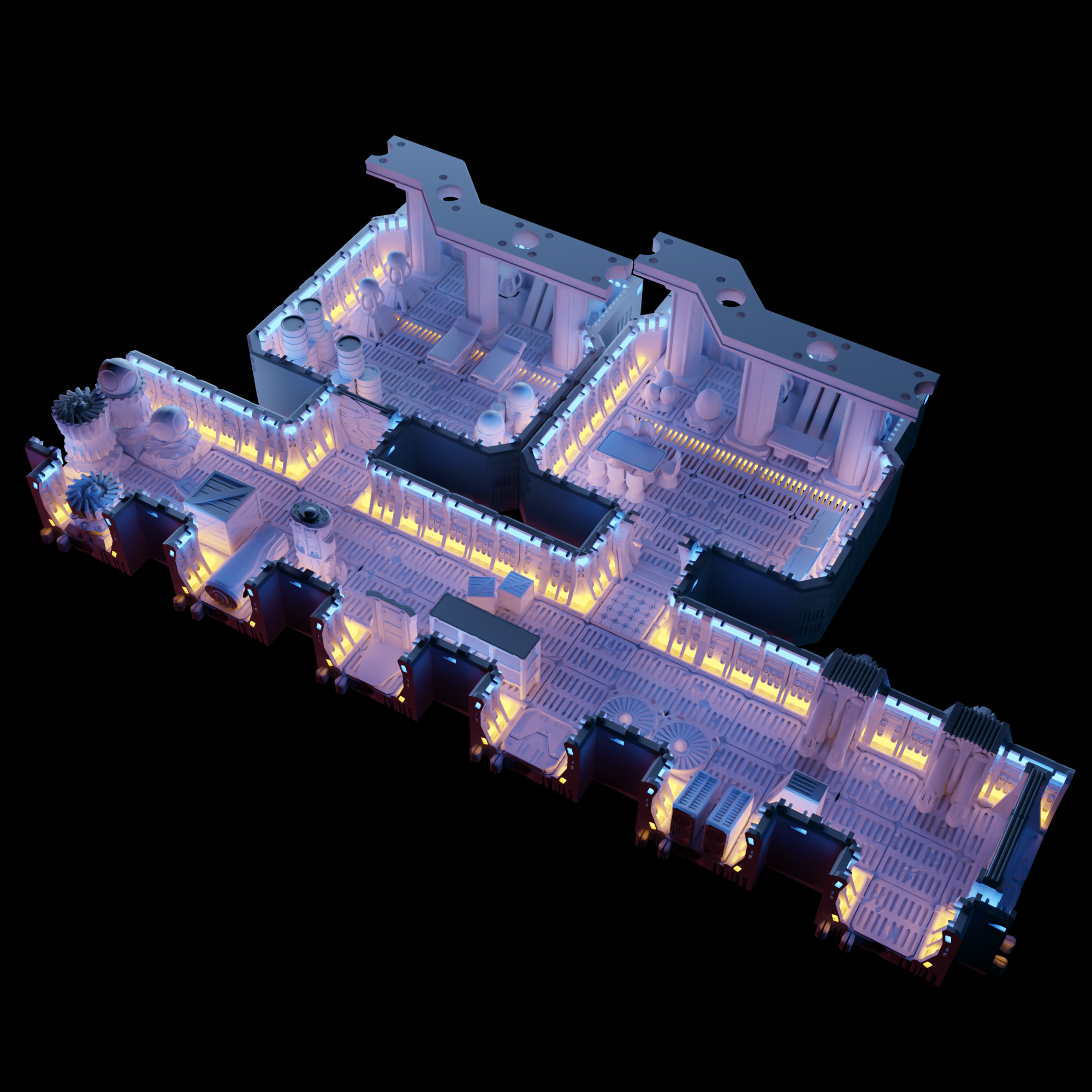 DARK GLOW-Hand Painted Sci-Fi Terrain by 3DARTLAB - Gamefound