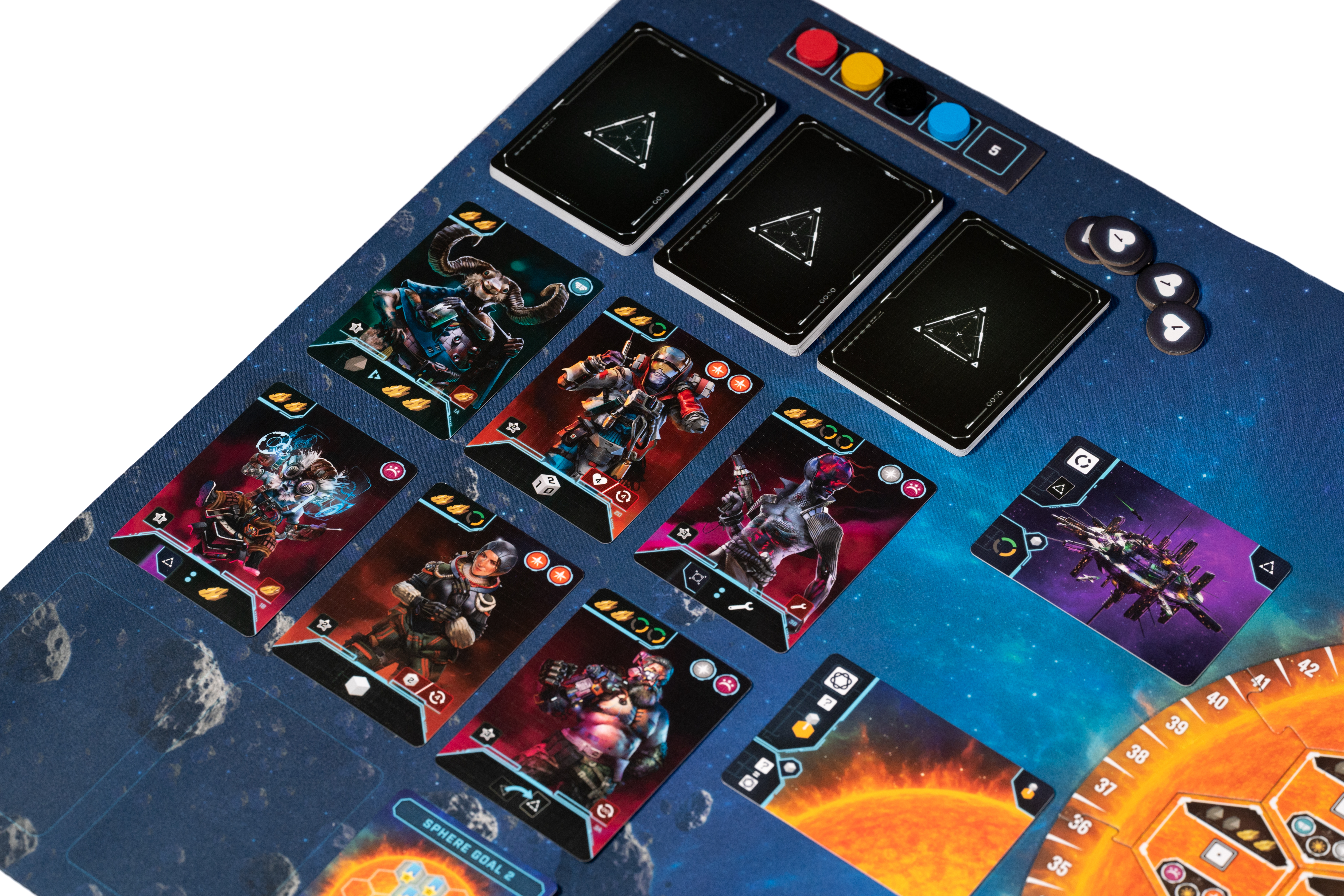 Pioneer Rails by Dranda Games - Solar Sphere Playmat - Gamefound