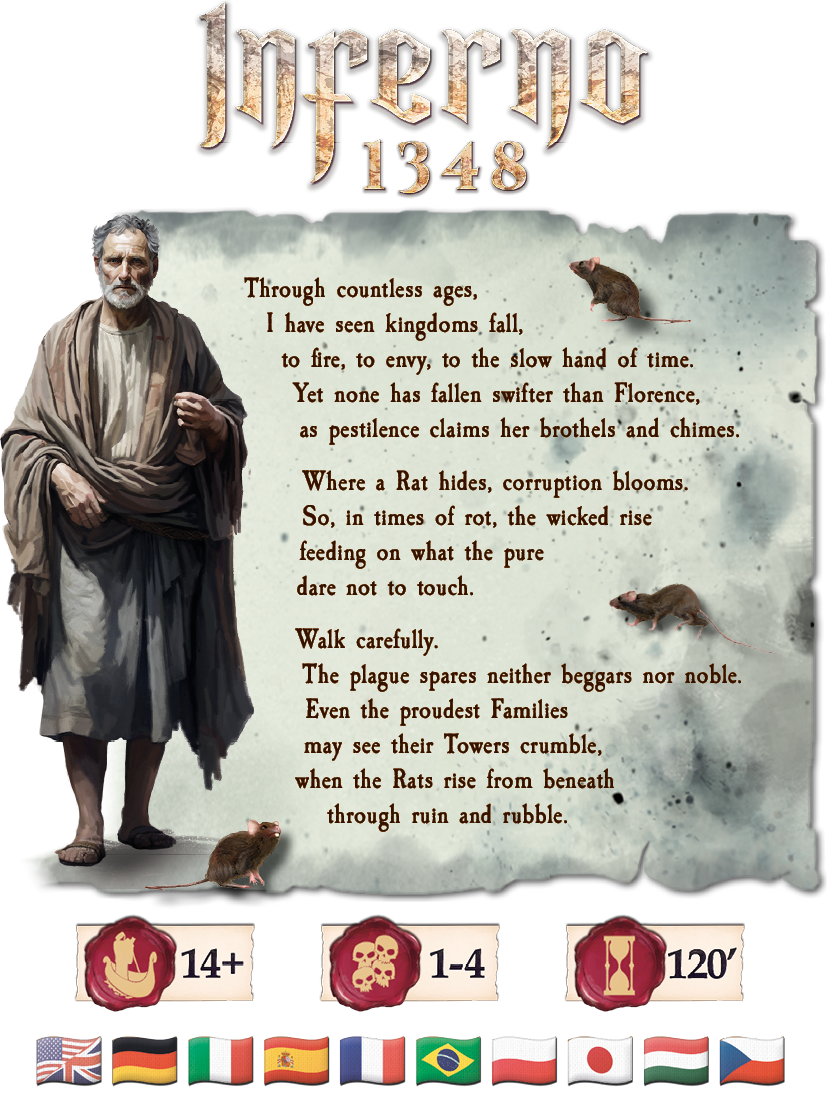 Inferno 1348 Deluxe & Inferno Deluxe Reprint by Red Mojo Games - Gamefound