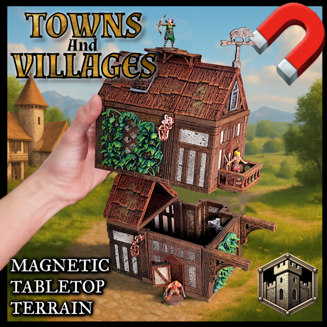 Castle System III: Towns & Villages - Magnetic Terrain for Fantasy RPGs ...