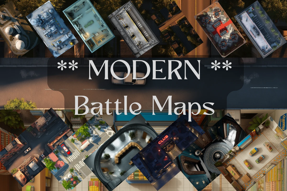 Modern RPG Battle Maps for Every Scenario – TTRPGs & VTT by ...