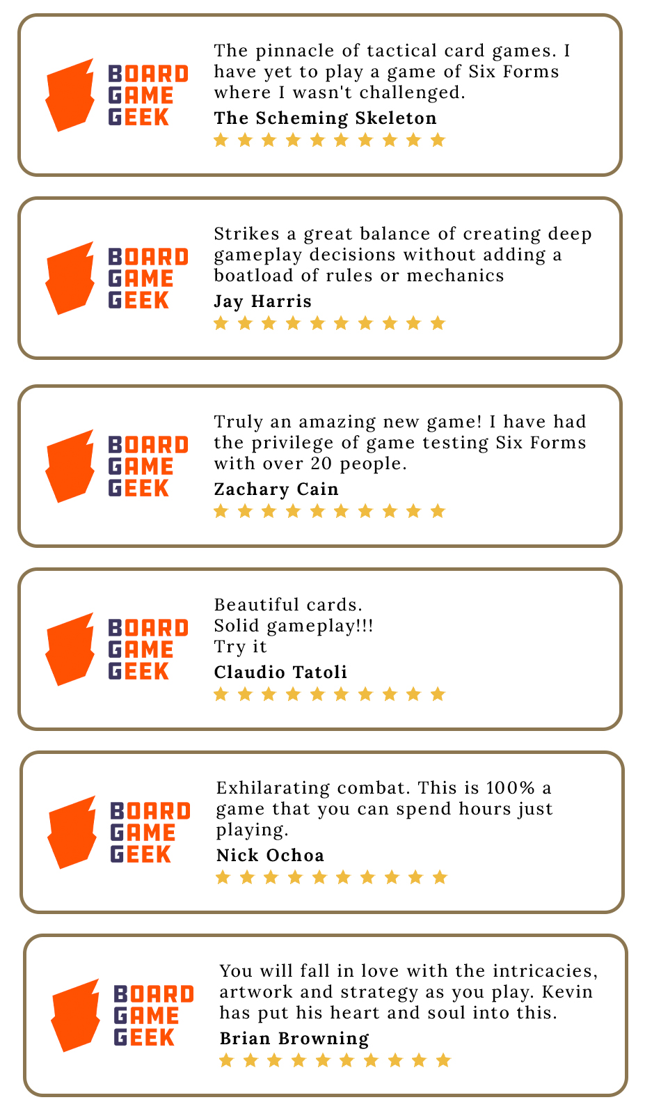 Six Forms - Chess-Style Card Game by Play Bishop - Gamefound