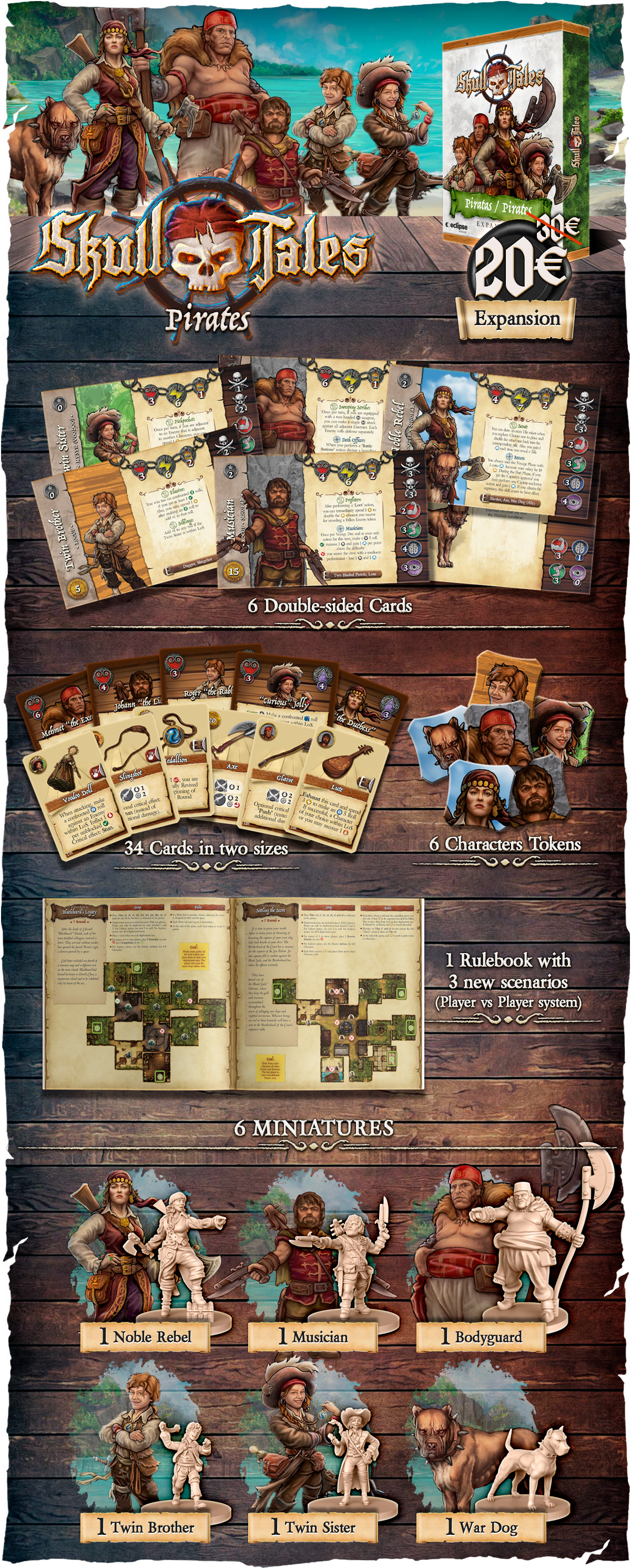 Skull Tales: Full Sail! v2 & expansions by Draco Ideas - Pirate vs. Pirate - Pillage and Plunder ...