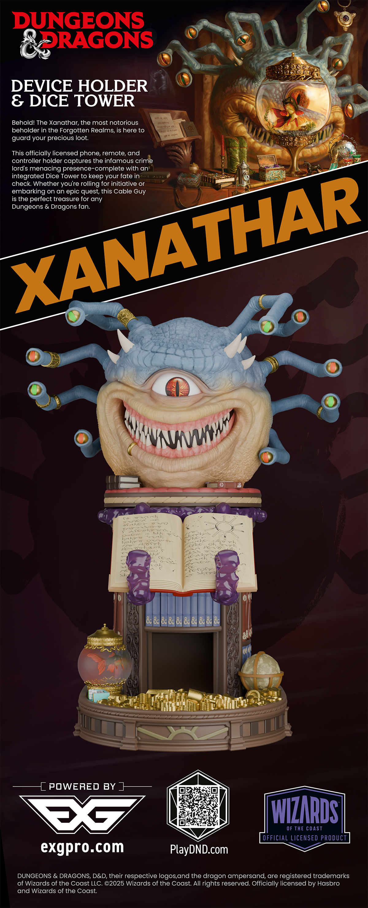 Dungeons & Dragons: Xanathar Device Holder and Dice Tower Collectible ...