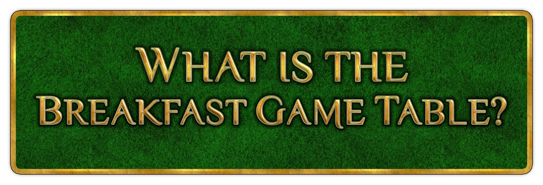 Breakfast Game Table by game_tables - Gamefound