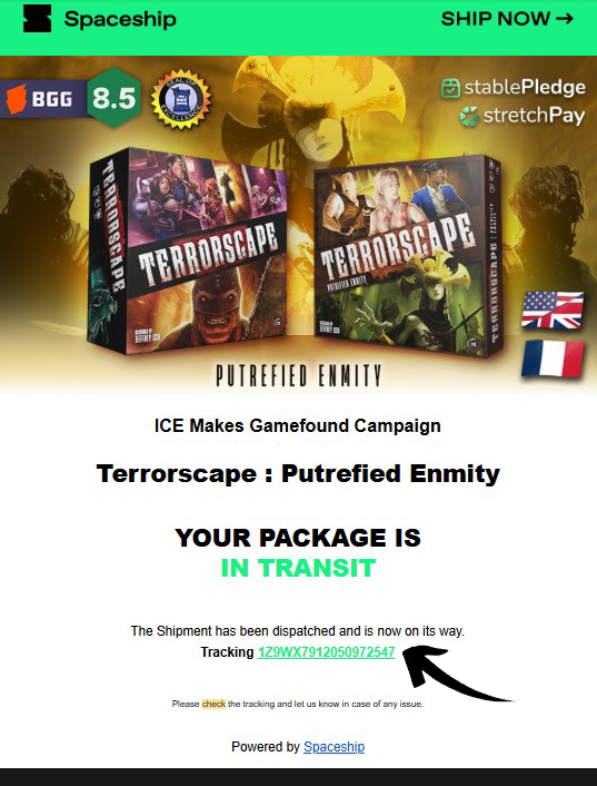 Terrorscape: Putrefied Enmity by Ice Makes - Fulfillment Update | How to Track Your Package ...