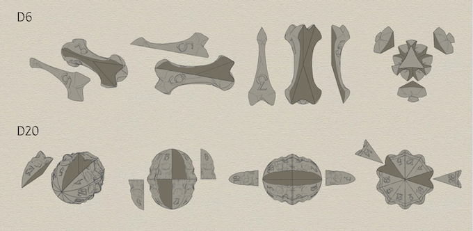 Skull & Bone Dice Set by LYNX - Gamefound