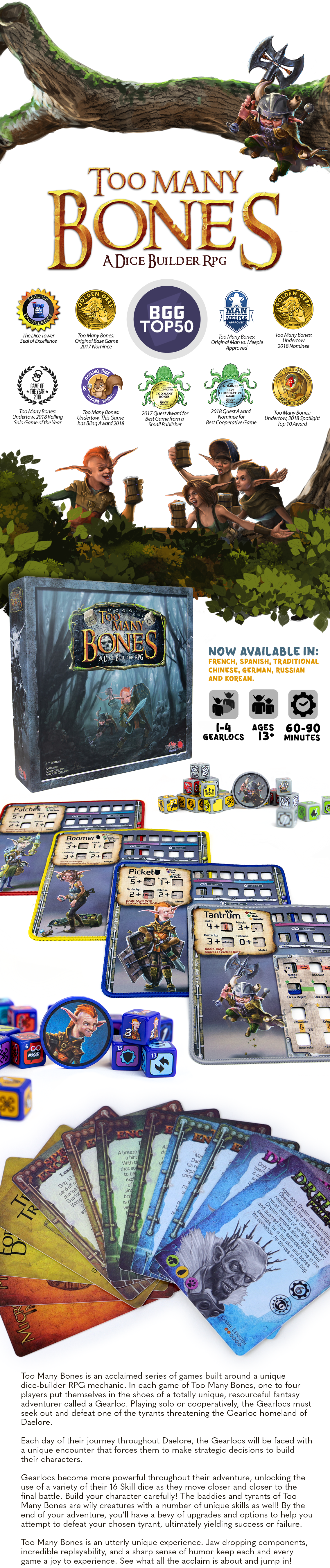 Too Many Bones: Unbreakable by Chip Theory Games - Too Many Bones Base ...