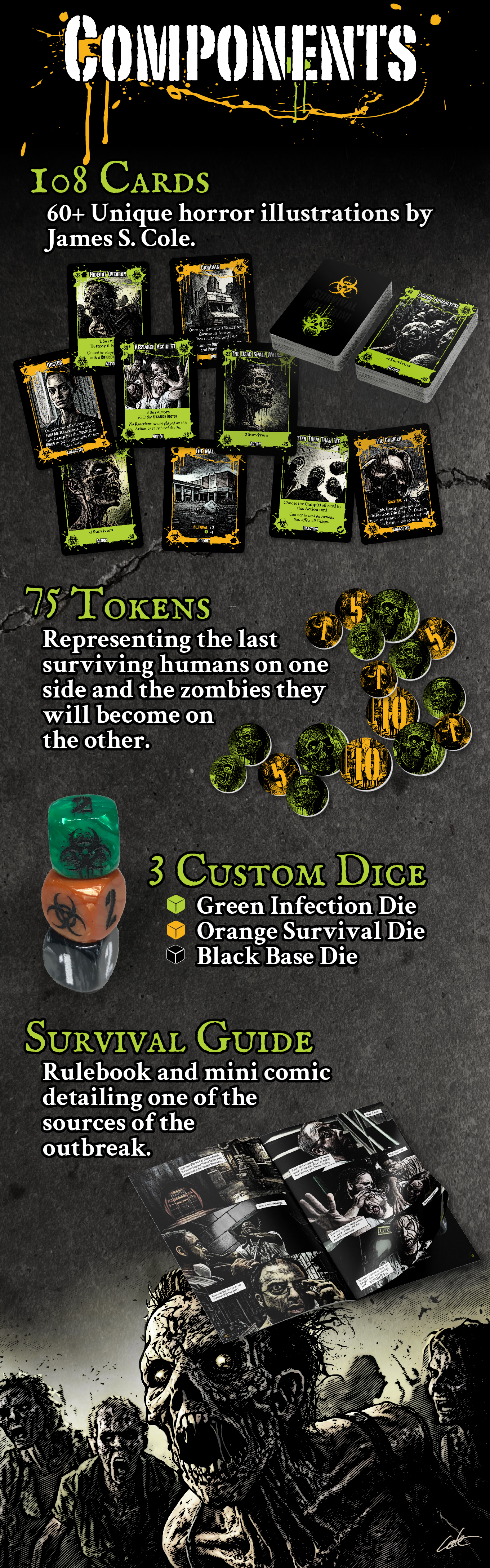 Zombie: Survival Infection by James-cole-illustration - Gamefound