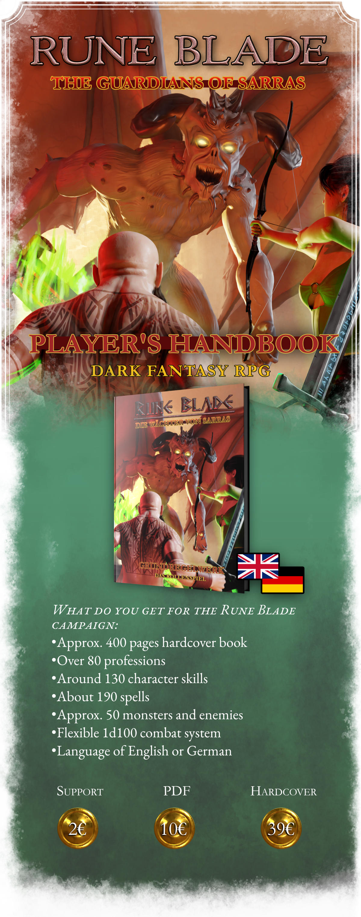 Rune Blade by blackforestpress - Gamefound