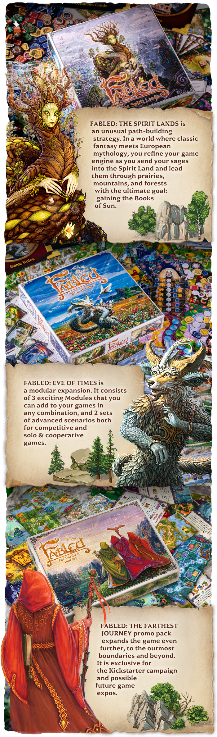 Fabled: The Spirit Lands + Expansion by CrowD Games - Gamefound