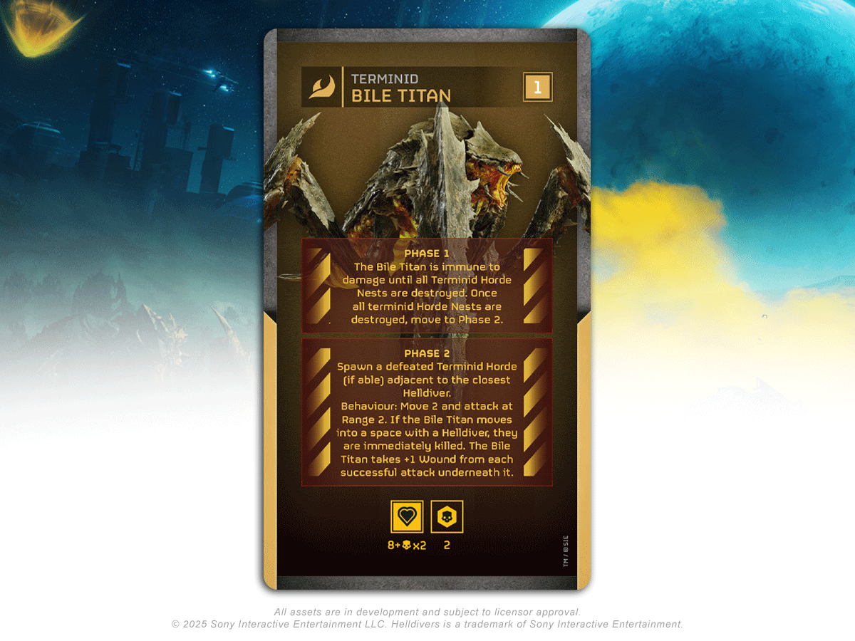 HELLDIVERS 2: The Board Game by Steamforged Games - The Bile Titan ...