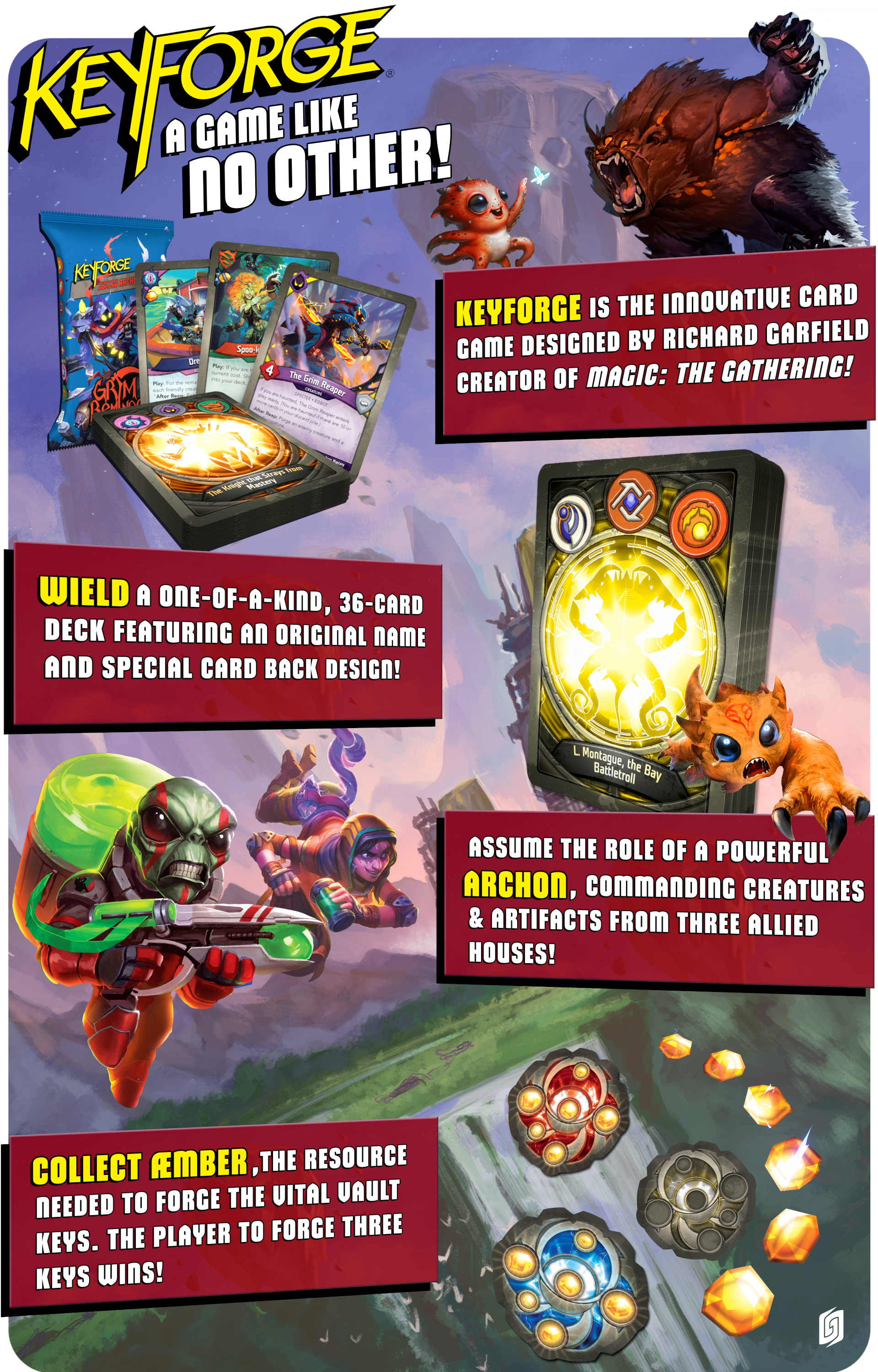 KeyForge: Æmber Skies by Ghost Galaxy - Gamefound