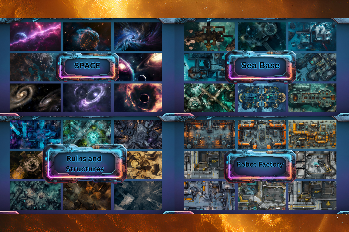 1100+ Sci-fi Battlemaps for TTRPG and VTT by Agnesagraphic - Gamefound