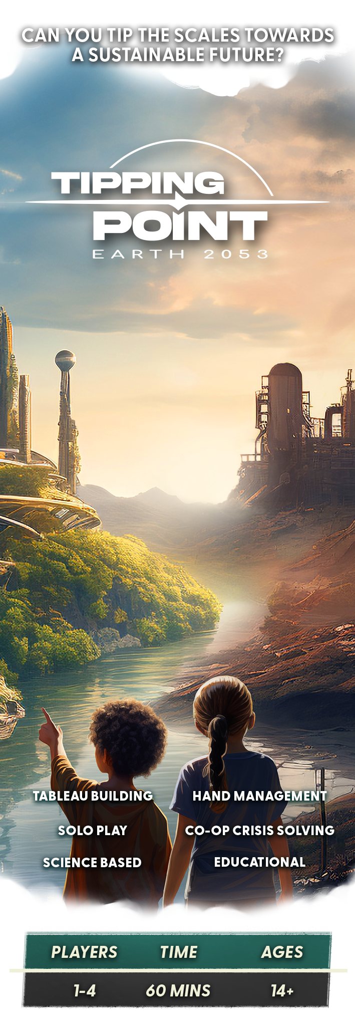 Earth 2053: Tipping Point - cooperative survival board game by Crimson Company - Gamefound