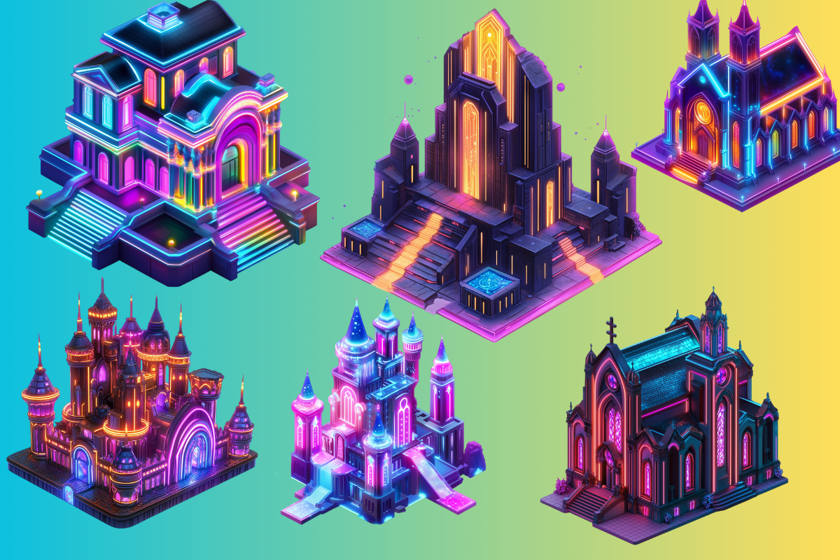 1600 Sci-Fi Textures, 550 Isometric Assets for Map Making and 1870 Sci ...