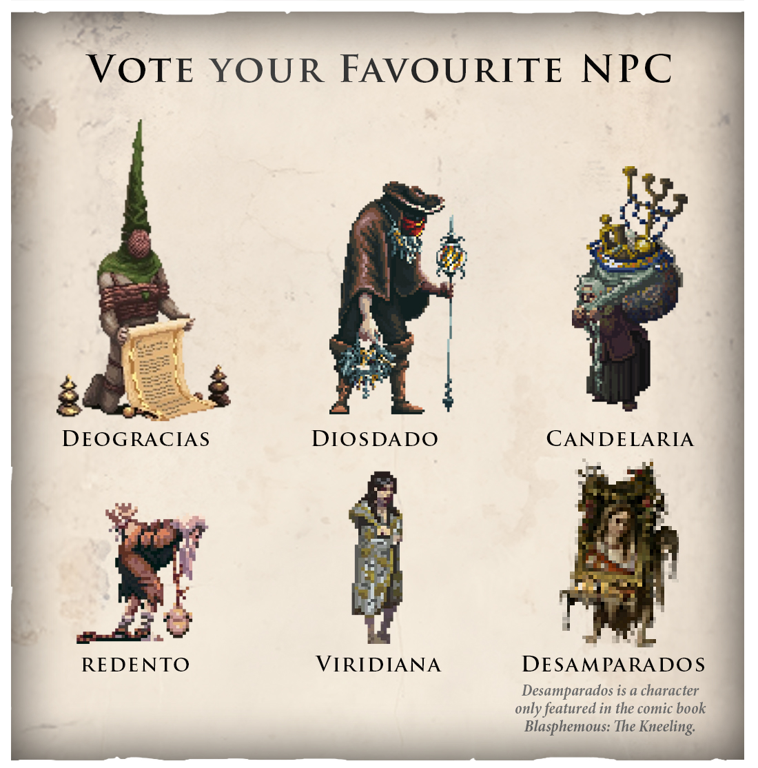 Blasphemous: The Board Game by Ludus Magnus Studio - Crisanta & The ...