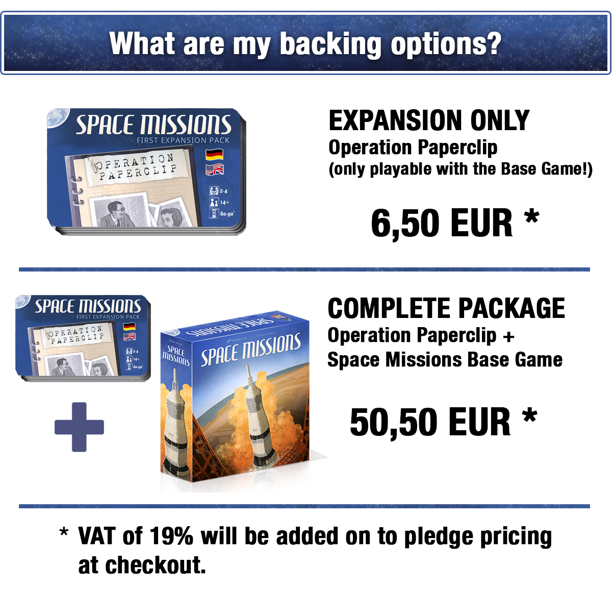 Space Missions: Operation Paperclip by tiros-games - Gamefound