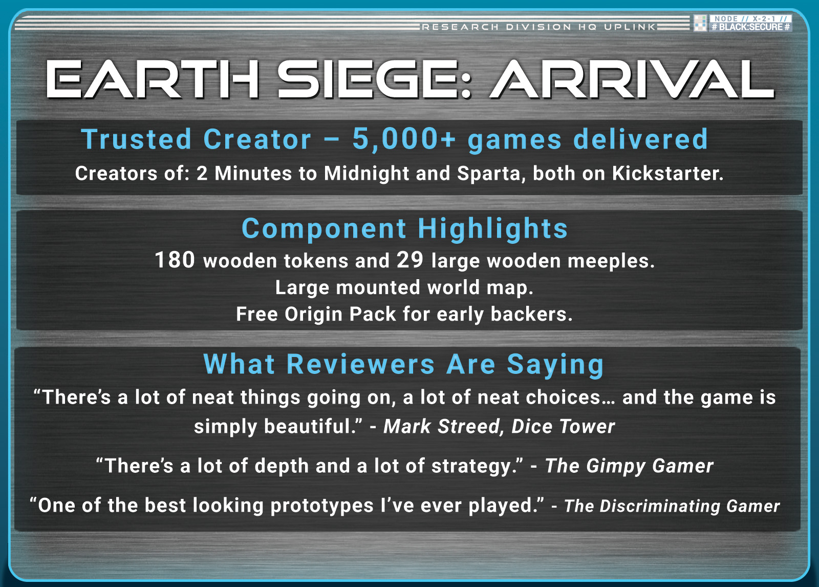 Earth Siege: Arrival by Plague Island Games - Gamefound