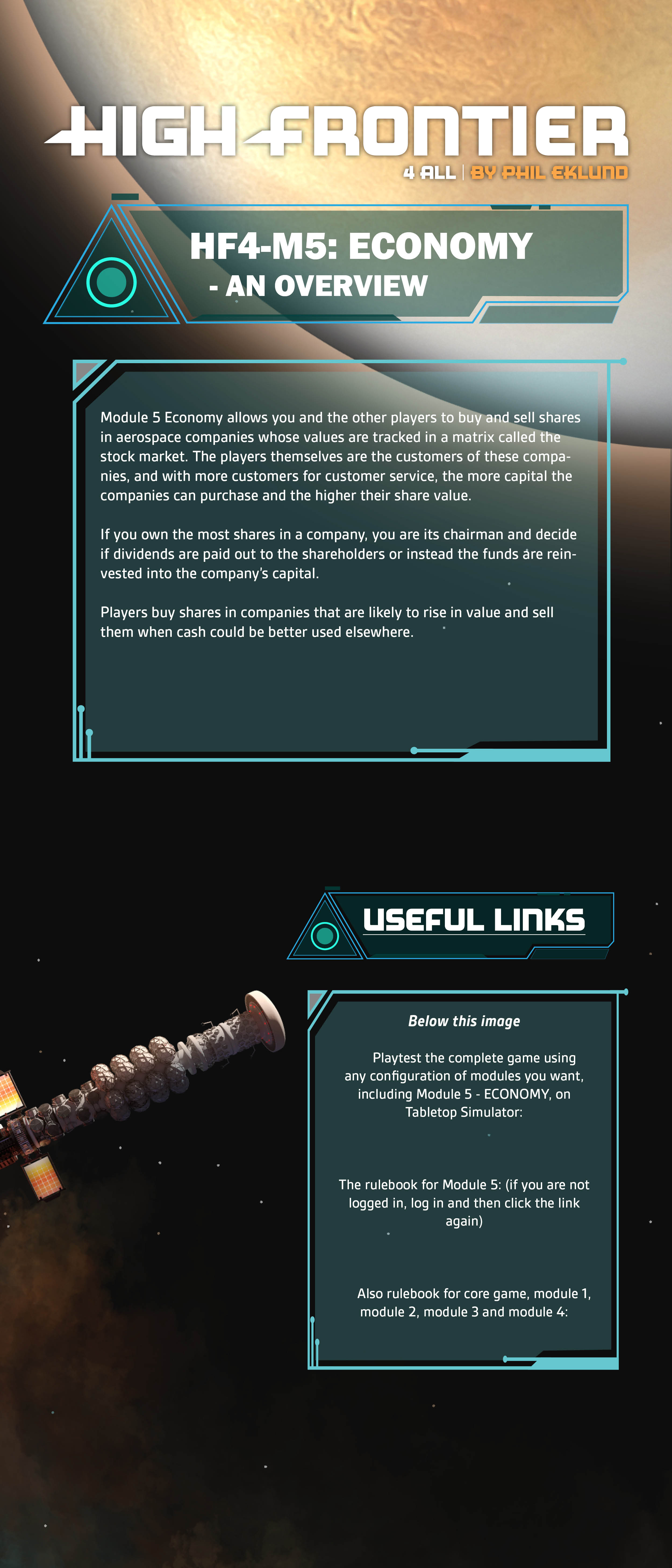 High Frontier 4 All Module 5 by ION - Gamefound