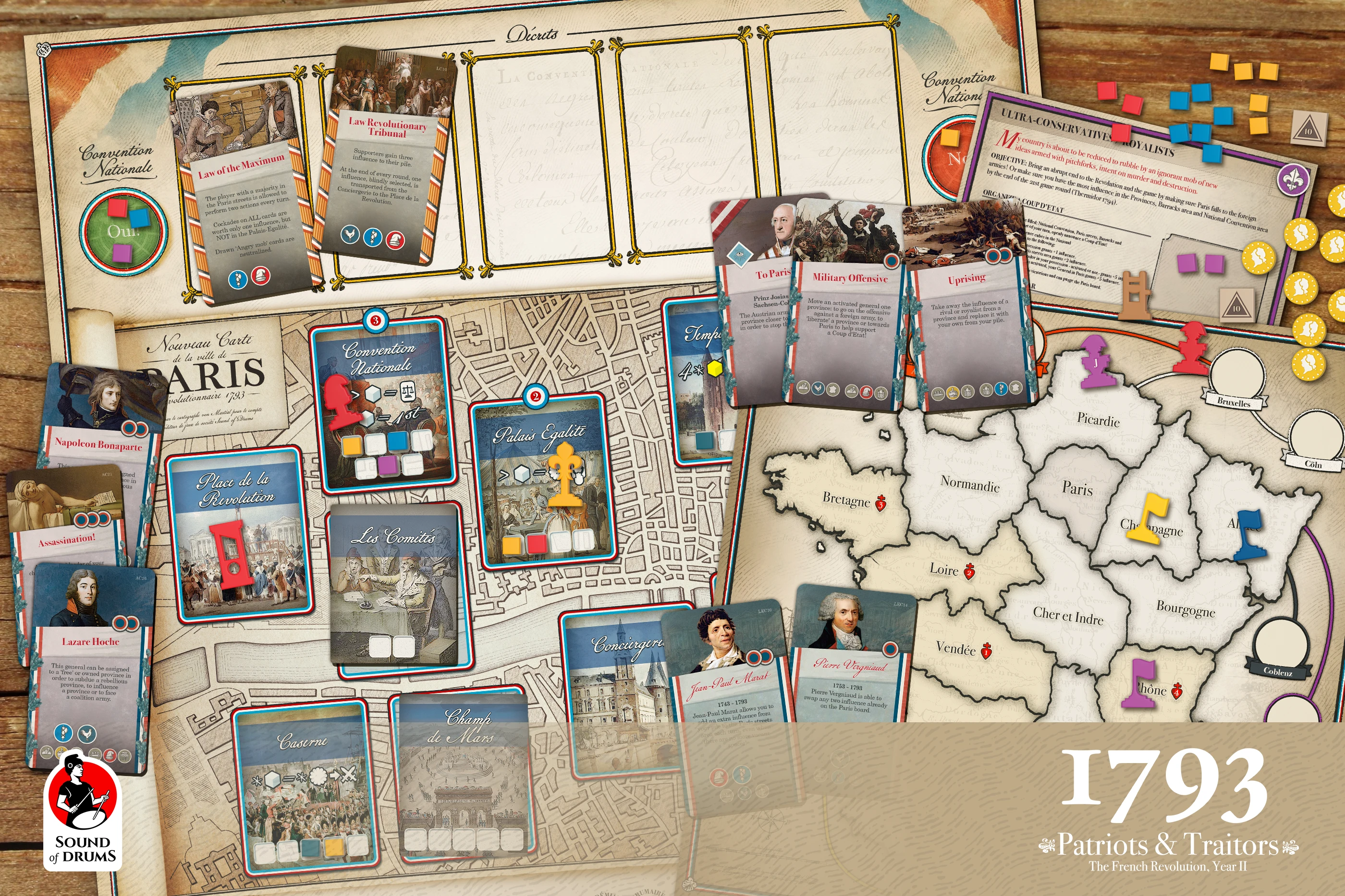 1793 - Patriots & Traitors by Sound of Drums GmbH - Gamefound