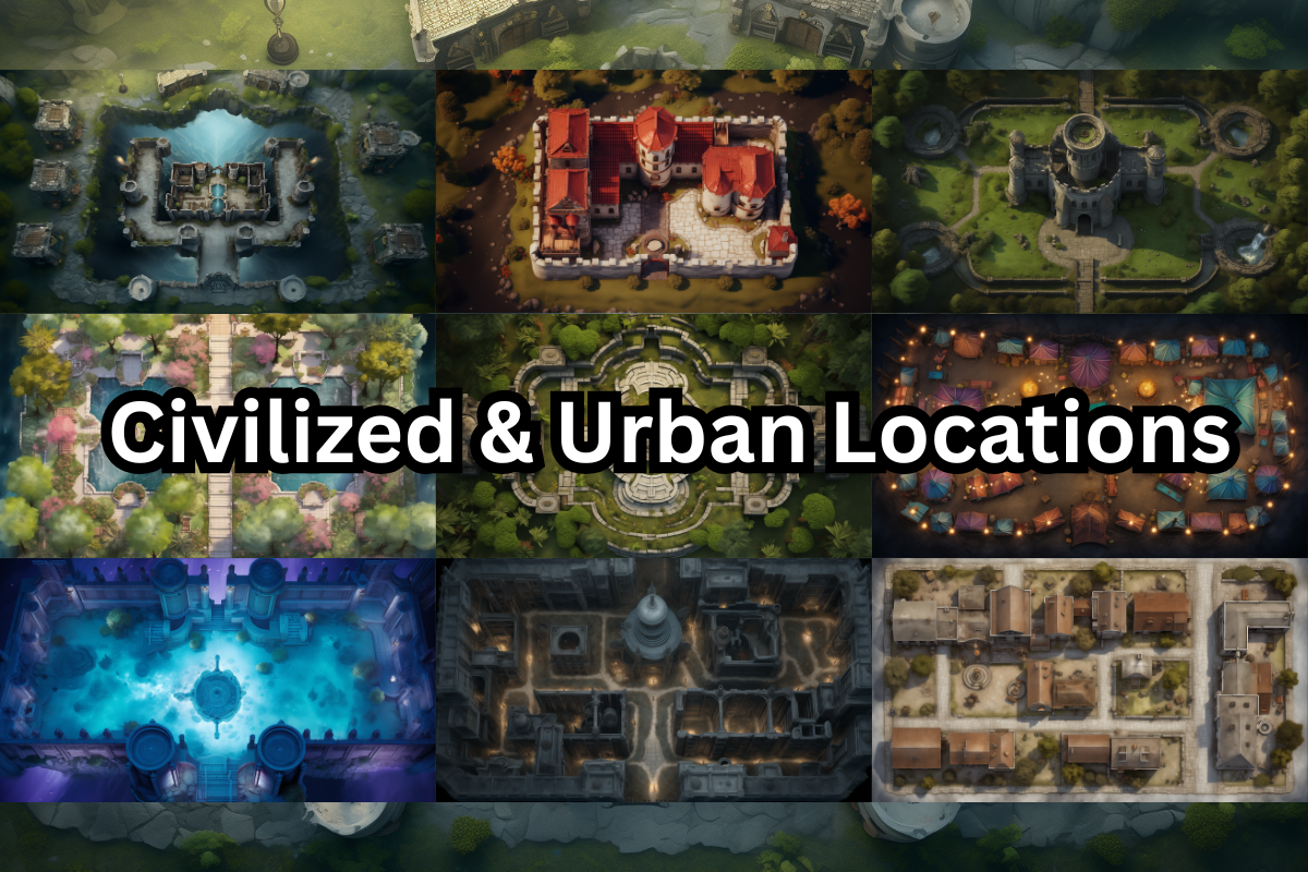 1200 Fantasy Battle Maps: Biomes, Cities, and Dungeons for TTRPGs by ...