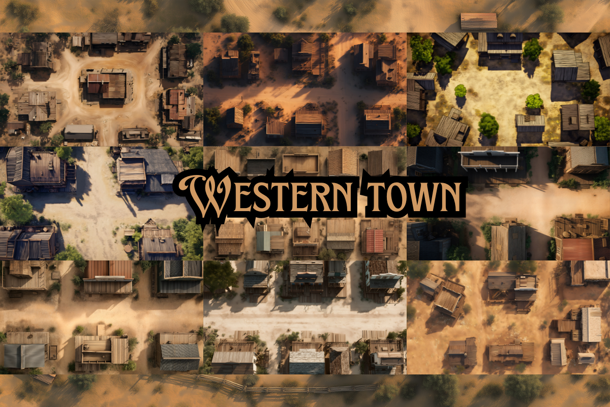 360 Western Battle Maps For TTRPG and VTT by Agnesagraphic - Gamefound