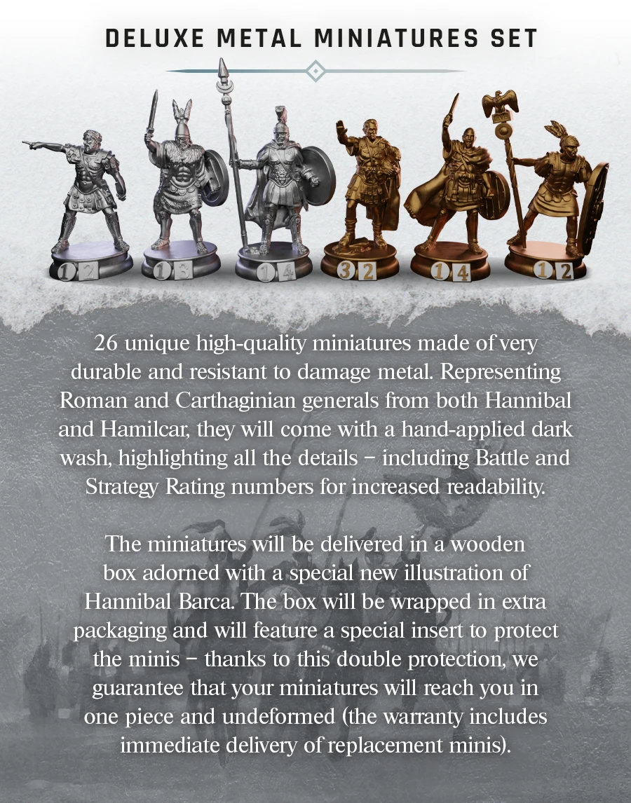 Hannibal & Hamilcar + Metal Minis by PHALANX - Gamefound