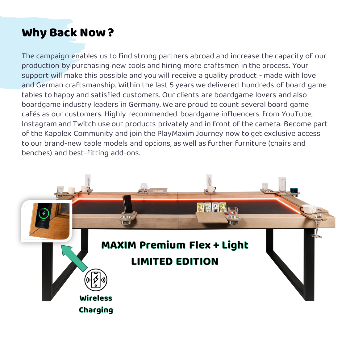 PlayMaxim: MAXIM Premium Board Game Table by Kapplex The Choice Of ...