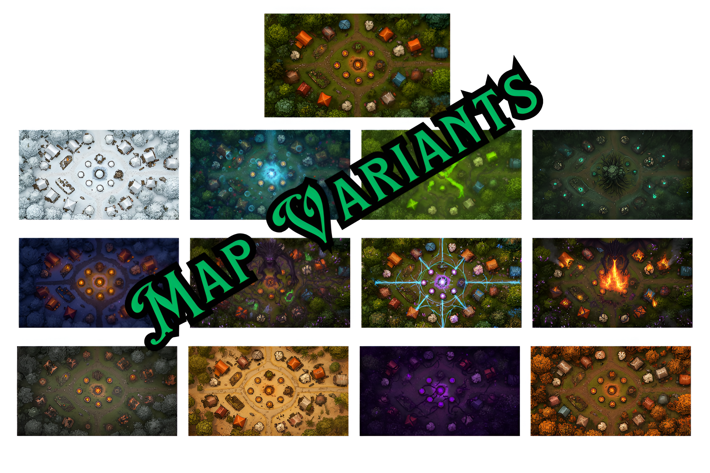 Forest Battle Map Pack – 720 RPG Maps by Agnesagraphic - Gamefound