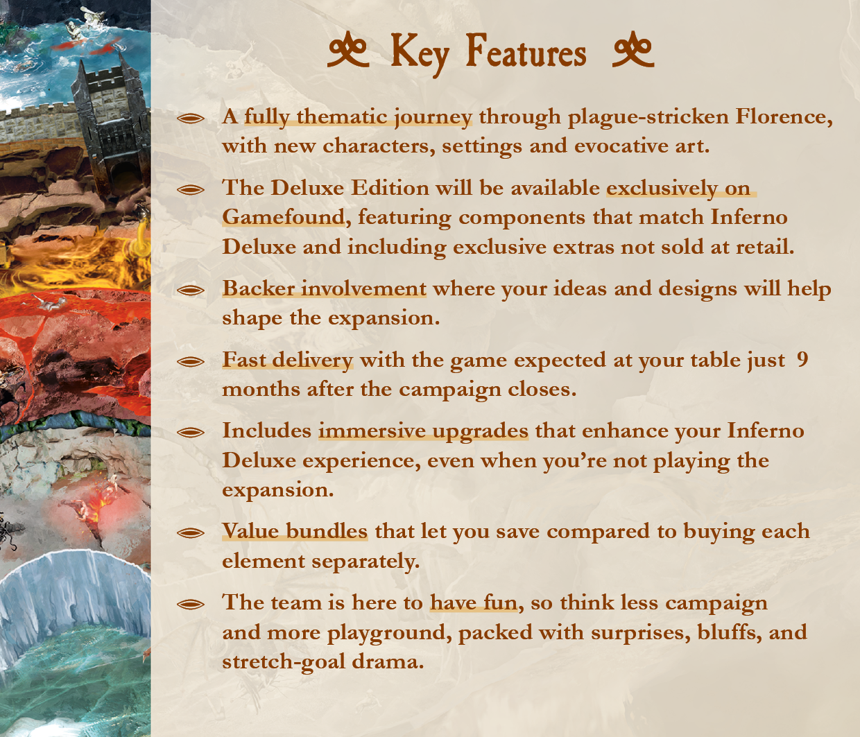 Inferno 1348 Deluxe & Inferno Deluxe Reprint by Red Mojo Games - Gamefound