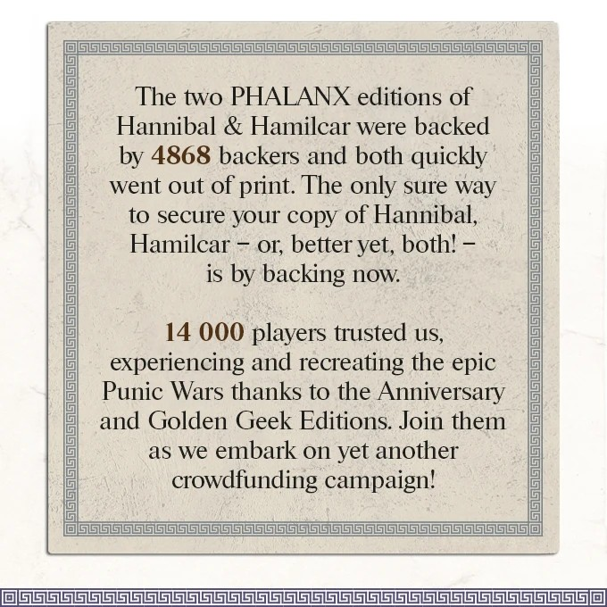 Hannibal & Hamilcar + Metal Minis by PHALANX - Gamefound