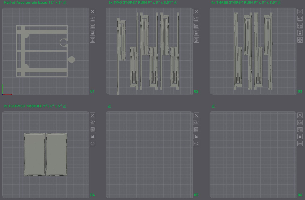 WTC Foldable Sci-Fi Terrain Set by FRTO - Gamefound